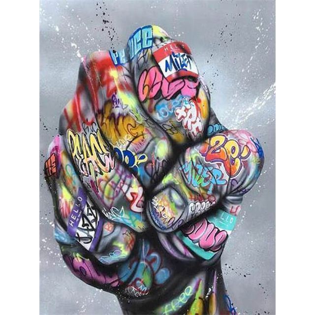 Malen nach Zahlen - Graffiti Faust 🎨 🔥 – Der Malen nach Zahlen Shop